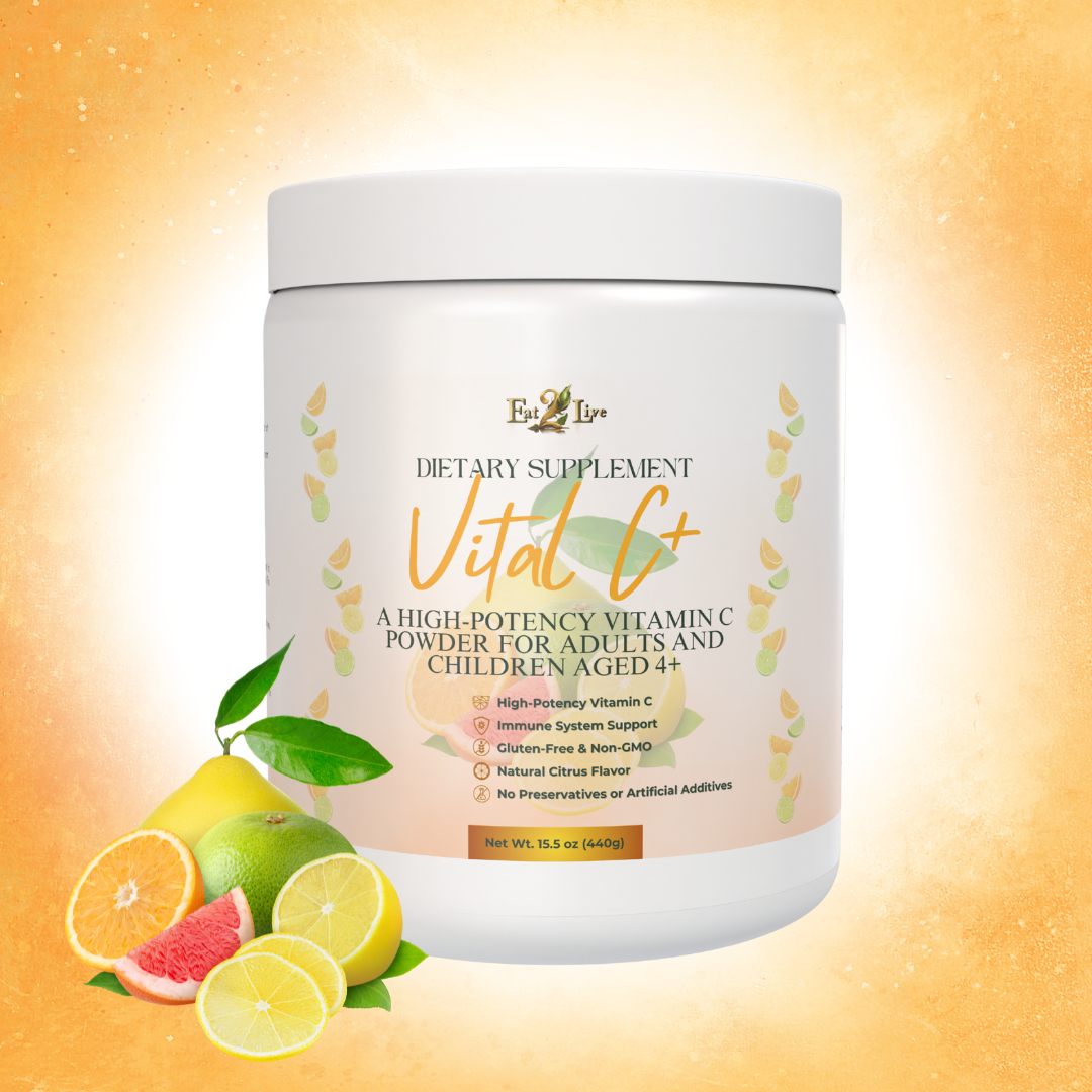 Boost Immunity & Radiance with Vital C+ Powder – Eat 2 Live